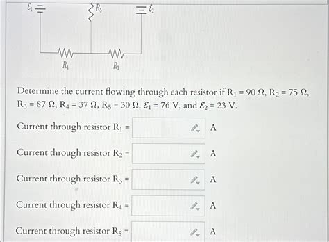 Determine The Current Flowing Through Each Resistor