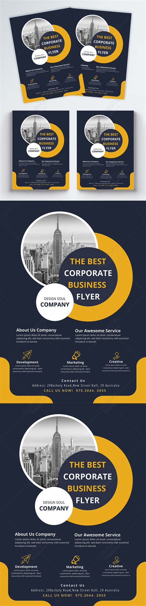 기업 비즈니스 전단지 디자인 서식 파일 이미지 사진 450156707 무료 다운로드