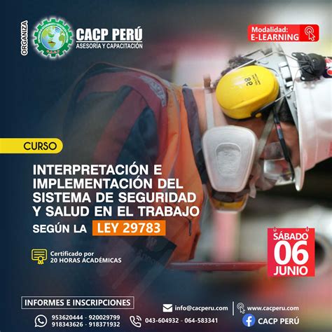 CACP Perú | Curso: Interpretación E Implementación Del Sistema De Seguridad Y Salud En El ...