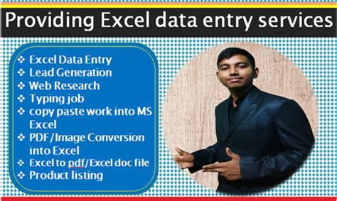 provide excel data entry assistance by bishnunath364 fiverr