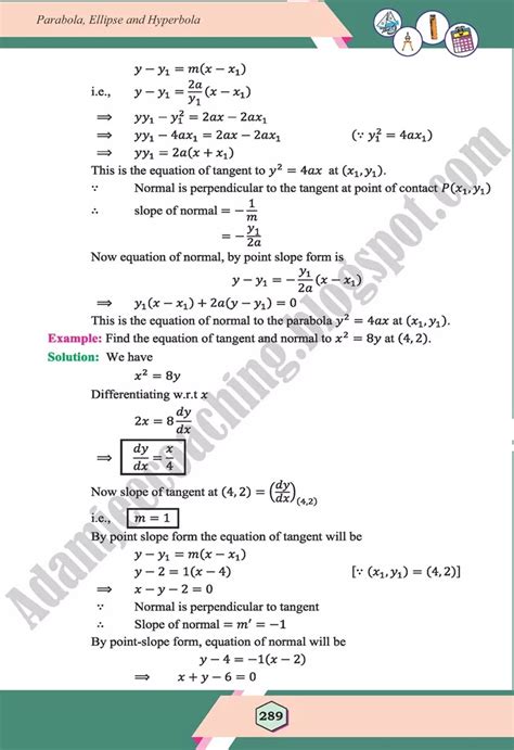 Adamjee Coaching Parabola Ellipse And Hyperbola Mathematics Class