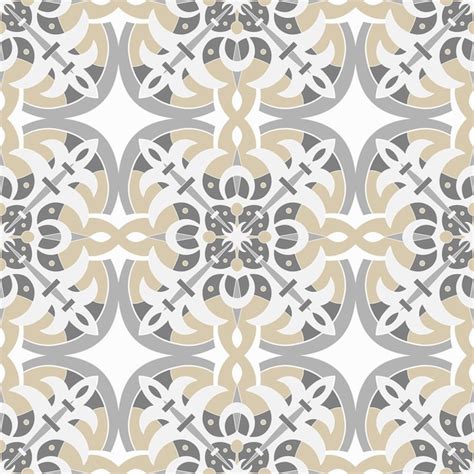 전통적인 화려한 포르투갈 타일 Azulejos 빈티지 패턴 Majolica 타일 바닥 프리미엄 벡터