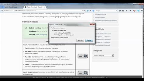 How To Install Autoit 33 On Microsoft Windows 7 8 10 Youtube
