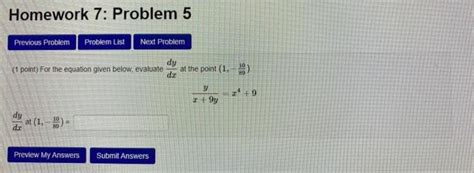 Solved Homework 7 Problem 4 Previous Problem Problem List