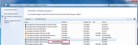 restore a missing vault tab in inventor
