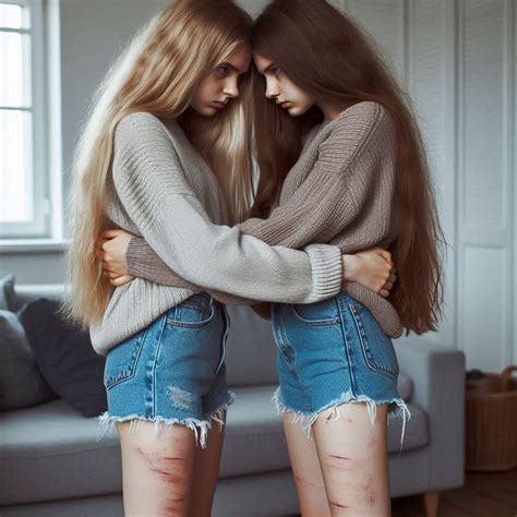Two Sisters Showdown Grab Each Others Tops By Sixgunlaw On Deviantart