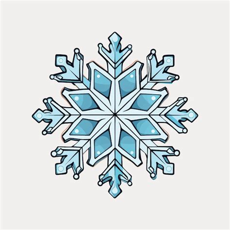 Premium Vector Blue Snowflake Vector Illustration