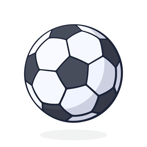 Cartoon Illustration Of Black And White Soccer Ball 25668209 Vector Art