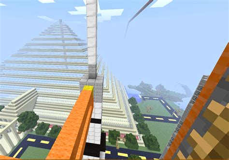 Saturn V Rocket Launch Pad Included Minecraft Map