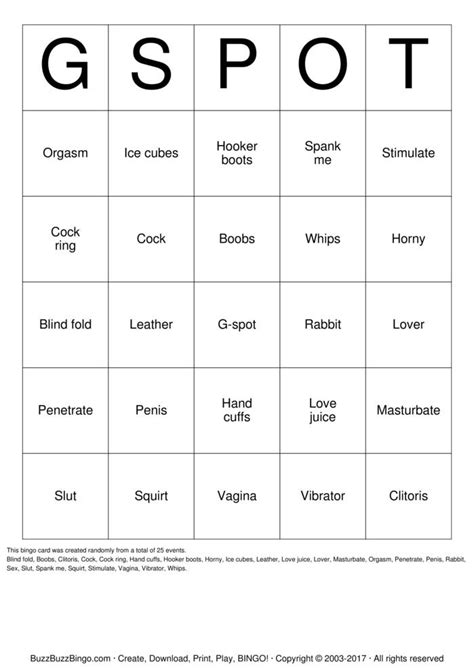 Sex Toy Bingo Bingo Cards To Download Print And Customize