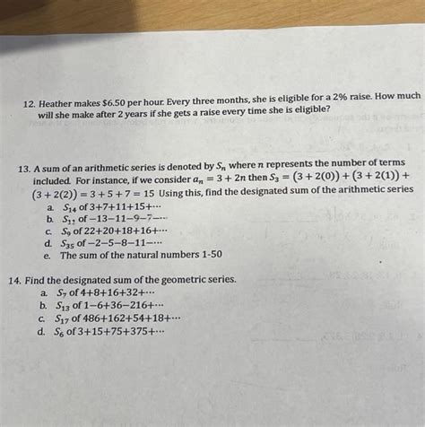 Solved Arithmetic And Geometric Sequences Determine If The