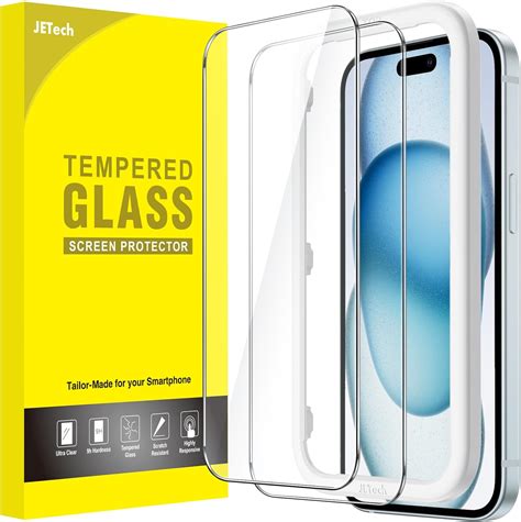 JETech Screen Protector For IPhone Plus Inch Bubble Free Tempered Glass Film With Easy
