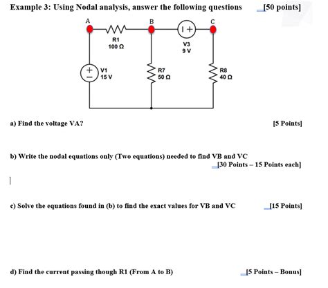 solved example 3 using nodal analysis answer the following