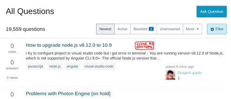 Any Widget To Close Questions As Off Topic In One Click From Questions List Meta Stack Exchange