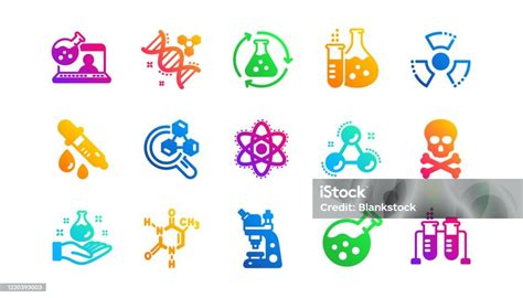 화학 실험실 아이콘입니다 화학 공식 현미경 및 의료 분석 클래식 세트 벡터 Dna에 대한 스톡 벡터 아트 및 기타 이미지 Dna 건강관리와 의술 고급 Istock