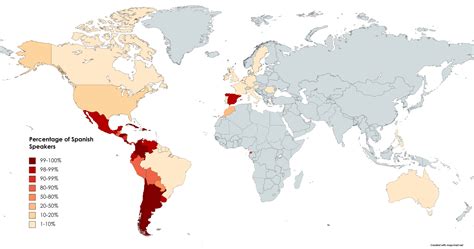 Spanish Speakers As Percent Of Population Maps On The Web