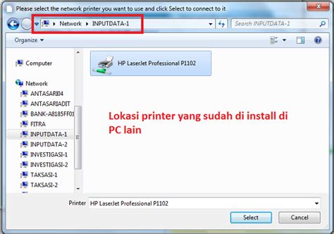Cara Setting Share Printer LAN Windows 7 Kusnendar