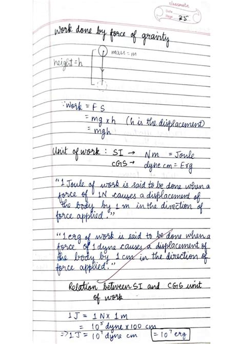 ICSE Physics Class X Handwritten Notes PDF Physics Science