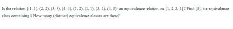 Solved Is The Relation Chegg Com