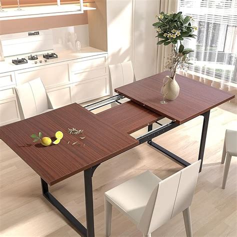 Avawing Extendable Dining Table 7086 Modern Expanding Kitchen Table For 4 To 8