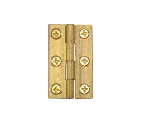 Heritage Brass Cabinet Hinges 38x22mm Natural Brass Pair