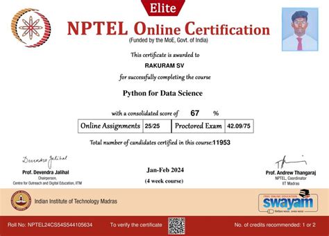 completed python for data science course rakuram s v posted on the