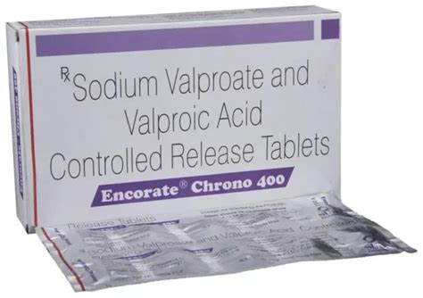 Epilim Chrono Cr Sodium Valproate Valproic Acid Tablet Cr Silk