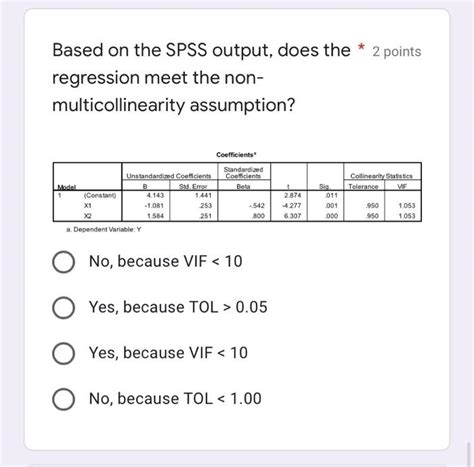 solved based on the following spss output what is the value