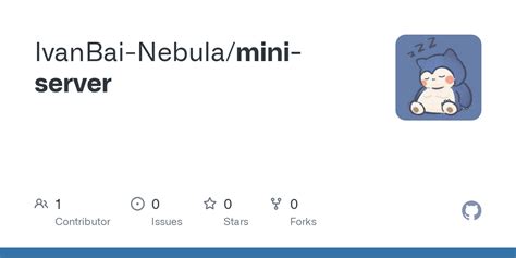 Github Ivanbai Nebula Mini Server
