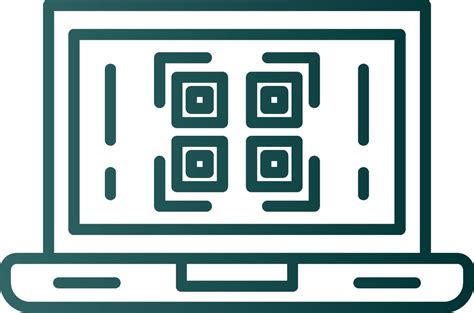 Online Gradient Qr Code Line Gradient Icon 43634562 Vector Art At Vecteezy