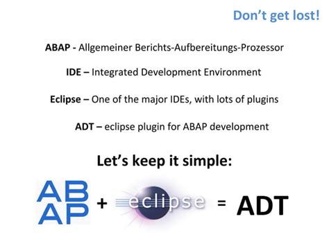 Sitsp 2012 Abap Development Tools Abap In Eclipse Ppt Operating Systems Computer