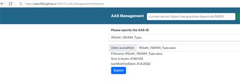 Test Aasx Upload With Specific Aas · Issue 94 · Jotec2002tinf21caasmanagement · Github