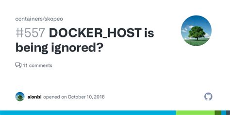 DOCKER HOST Is Being Ignored Issue Containers Skopeo GitHub