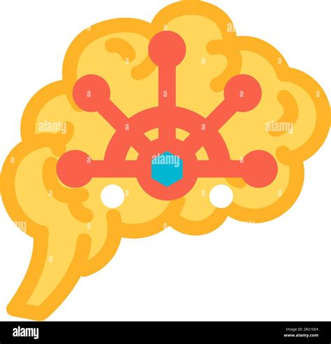 Brain Function Control Of Human Body Icon Vector Mind Functional Of