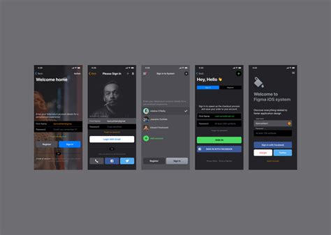 Authentication Ux Patterns Figma Ios Ui Kit
