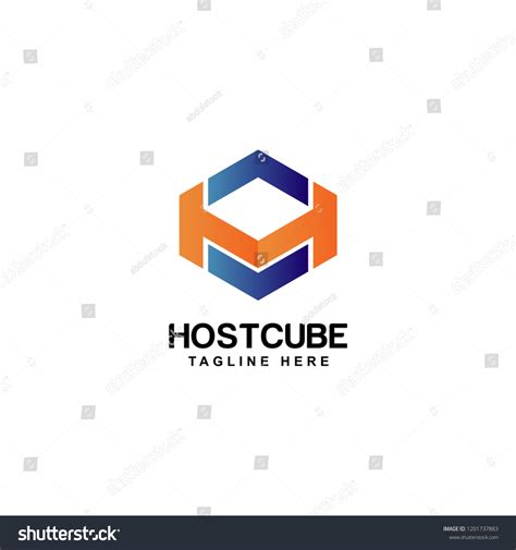 Host Cube Logo Design Template Stock Vector Royalty Free 1201737883