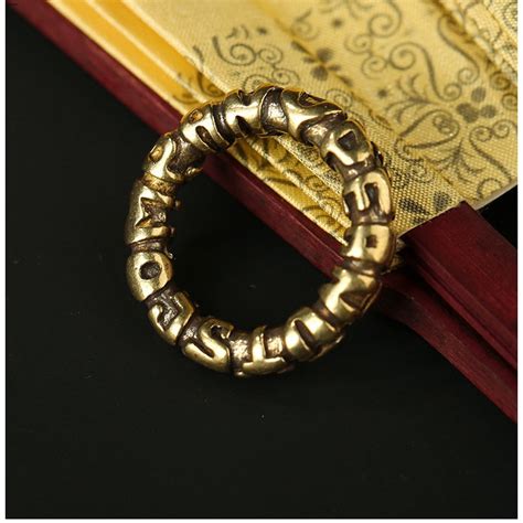 Brass Enclosed Letter Tang Grass Ring Buckle Circle Leather Bags Woven Rope Ring Diy Jewelry