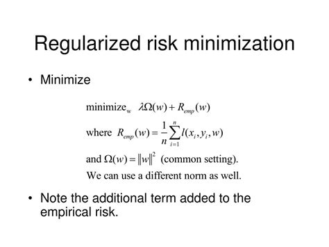 Ppt Regularized Risk Minimization Powerpoint Presentation Free Download Id5699811