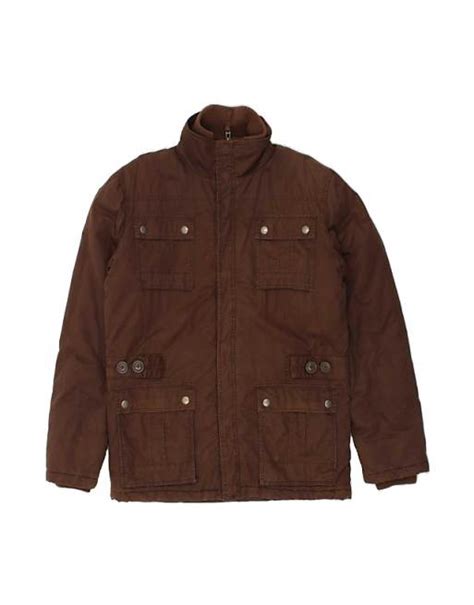 Vintage Wrangler Windbreaker Jacket Uk 38 Medium In Brown Asos