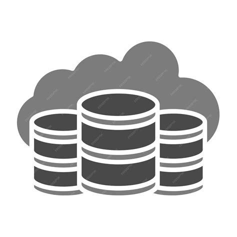 Premium Vector Cloud Database Icon