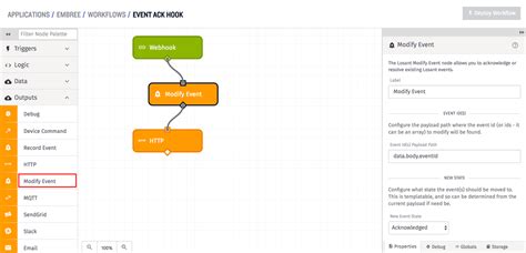 Modify Event Node Losant Documentation