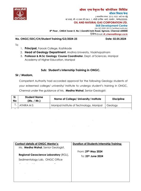 Athira M S On Linkedin Im Happy To Share With Everyone That Ive Been Selected For The Ongc