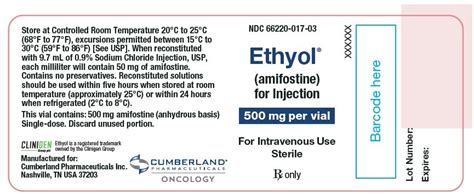 Ethyol Package Insert Prescribing Information