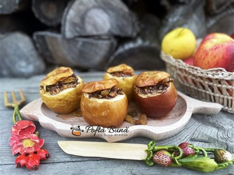 Mere Coapte Cu Scortisoara Stafide Nuca Reteta Simpla Gina Bradea