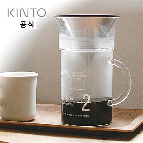 킨토 슬로우커피 스타일 커피 저그 드립세트 600ml 4컵 하고