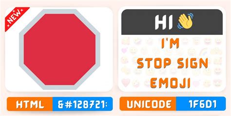Stop Sign Emoji Copy Paste Meaning Unicode