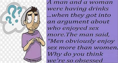 Funny Joke Who Enjoys Sex More Funny