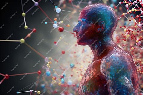 Premium Ai Image Man In Neural Network Deep Learning Algorithm Concept Ai Generated