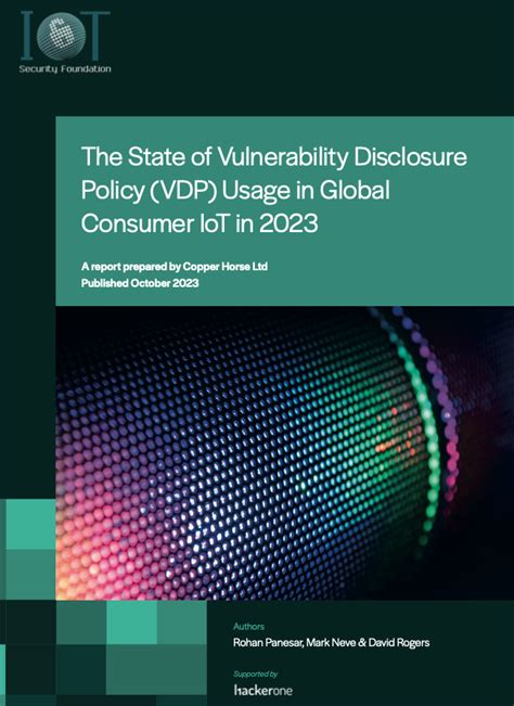 New Report On Vulnerability Disclosure Policy Launched At Iotsf Annual