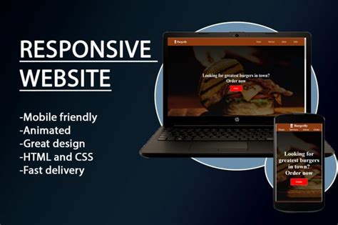 Create A Responsive Landing Or Sales Page Using Html Css By Atikyounus Fiverr